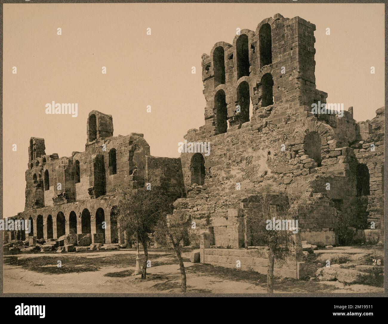 Théâtre Hérode Atticus vue exterieure , Archaeological sites ...