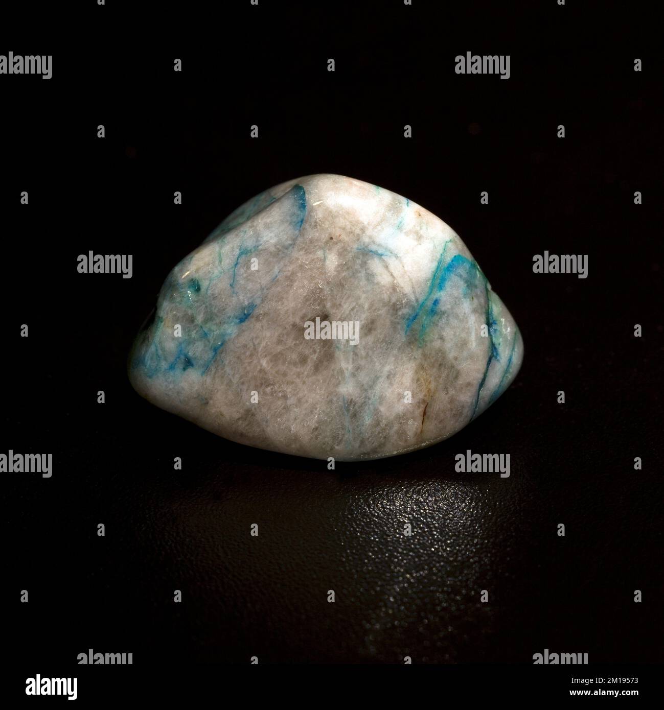 Macro close up colour photograph of 'Quantum Quatro' a semi precious ...