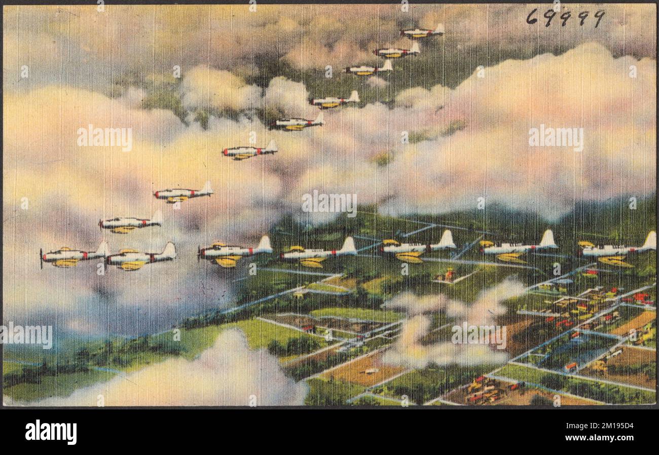 These fighting planes of the United States Army make a wonderful sight ...