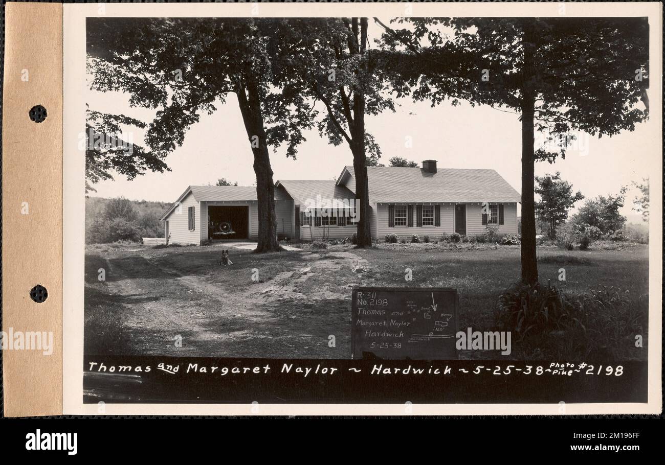 Thomas and Margaret Naylor, house and garage, Hardwick, Mass., May 25 ...