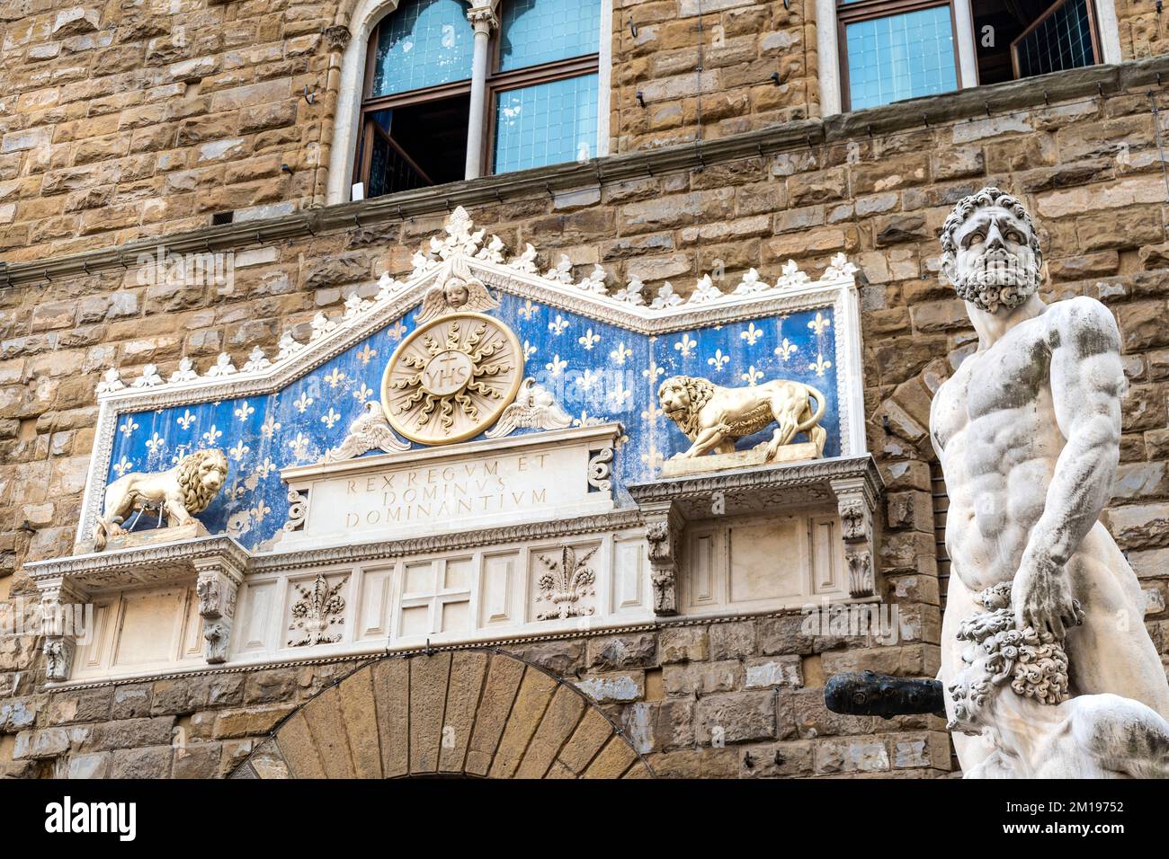 Hercules and Cacus, Renaissance sculpture by Baccio Bandinelli, in ...