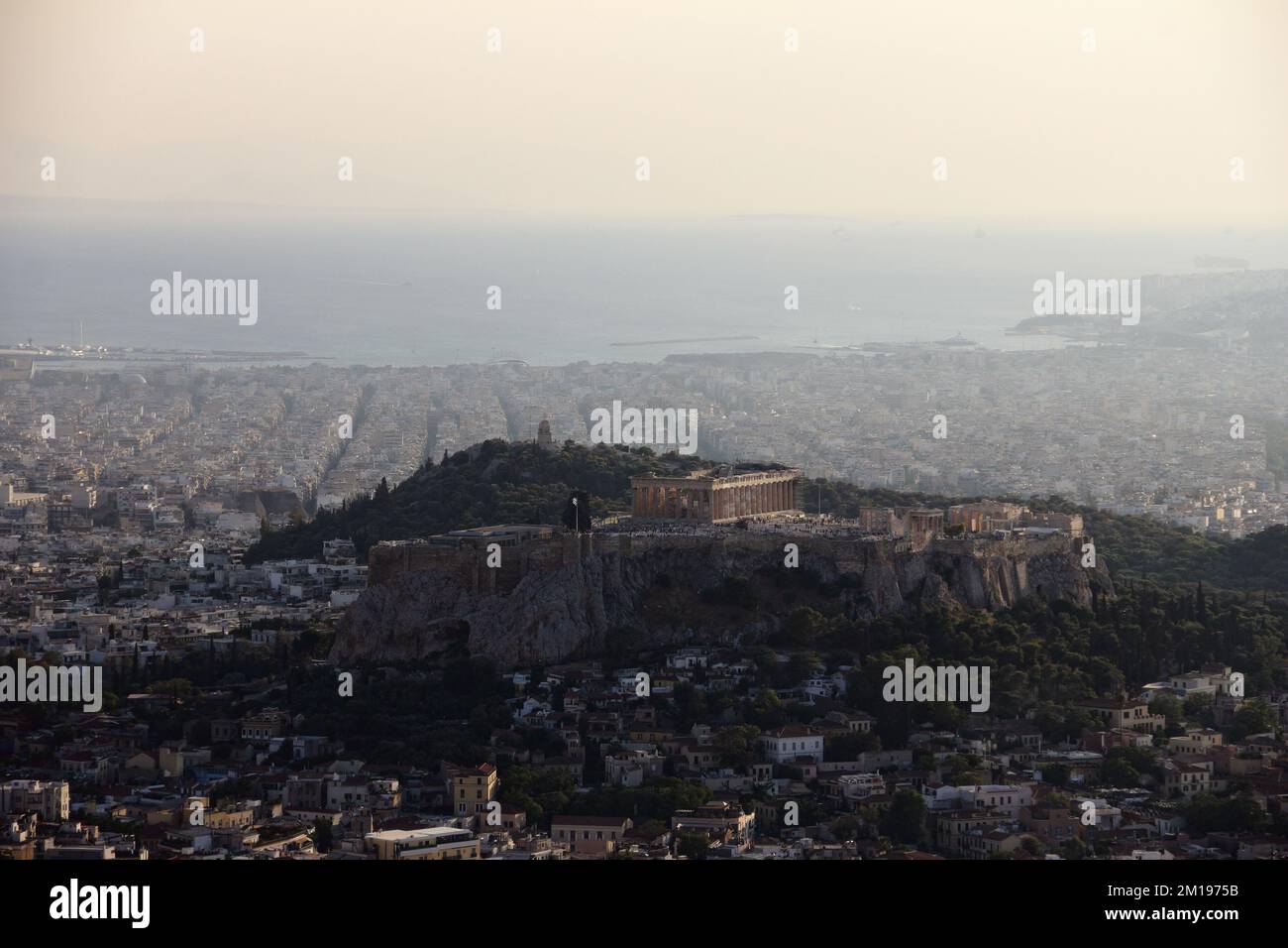 Aerial view of the acropolis in athens hi-res stock photography and ...
