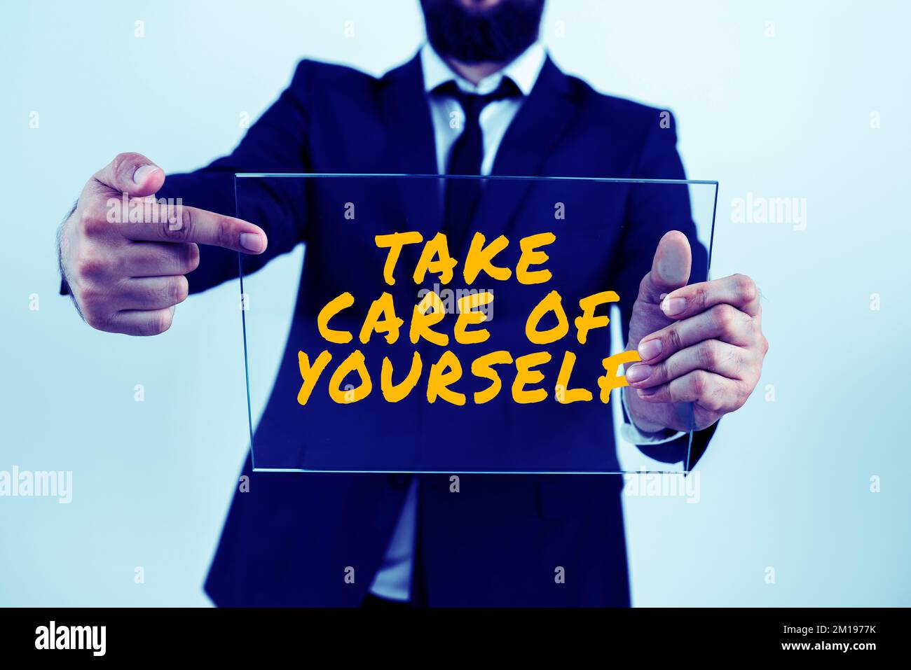 Sign displaying Take Care Of Yourself. Internet Concept a polite way of ...