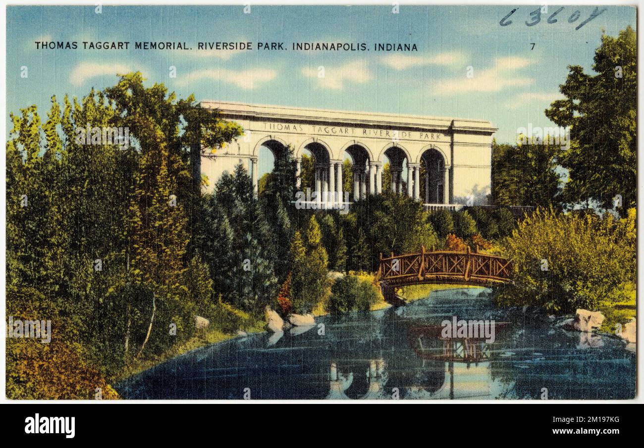Thomas Taggart Memorial, Riverside Park, Indianapolis, Indiana ...