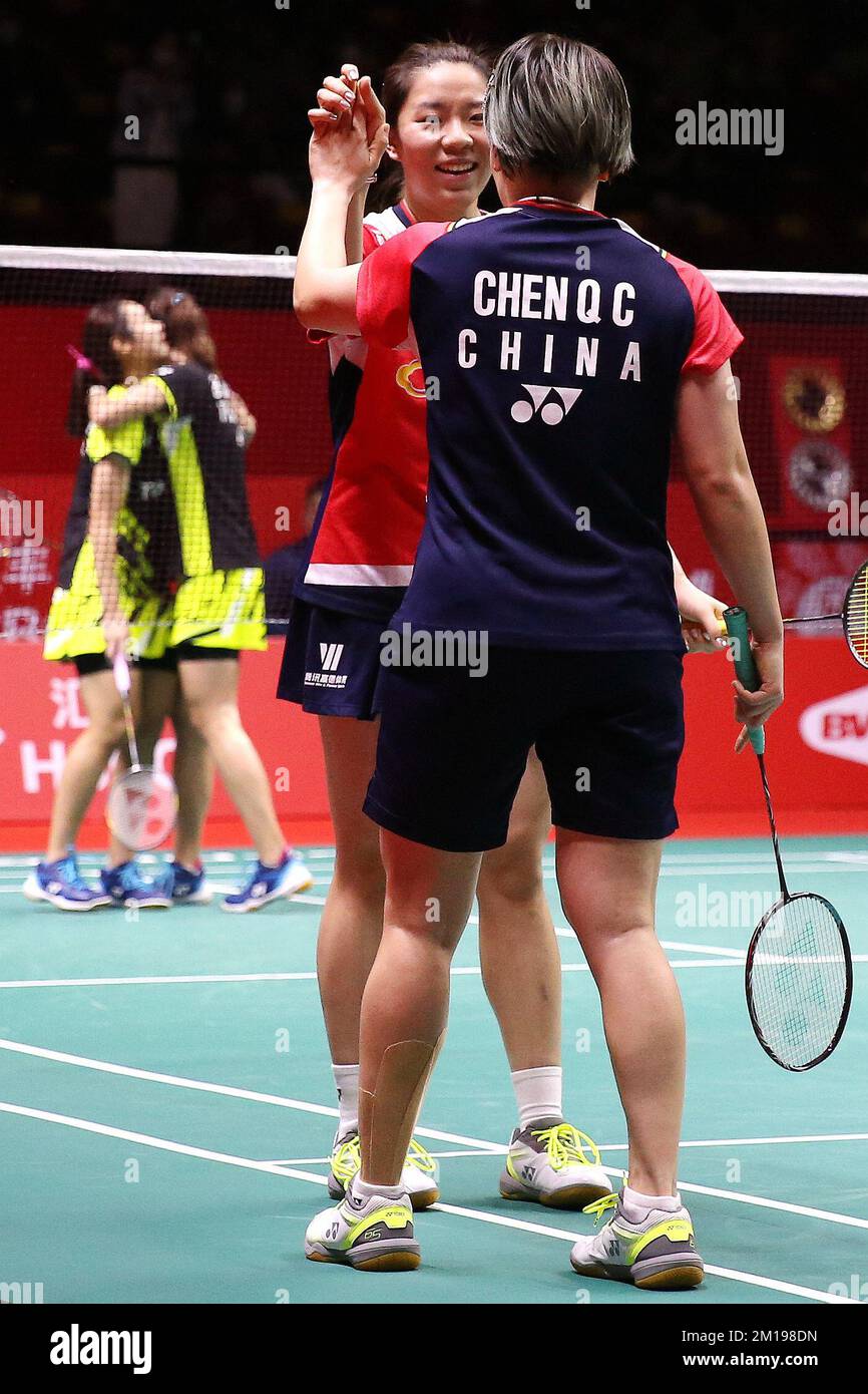 Bangkok, Thailand. 11th Dec, 2022. Chen Qingchen/Jia Yifan (L) of China ...