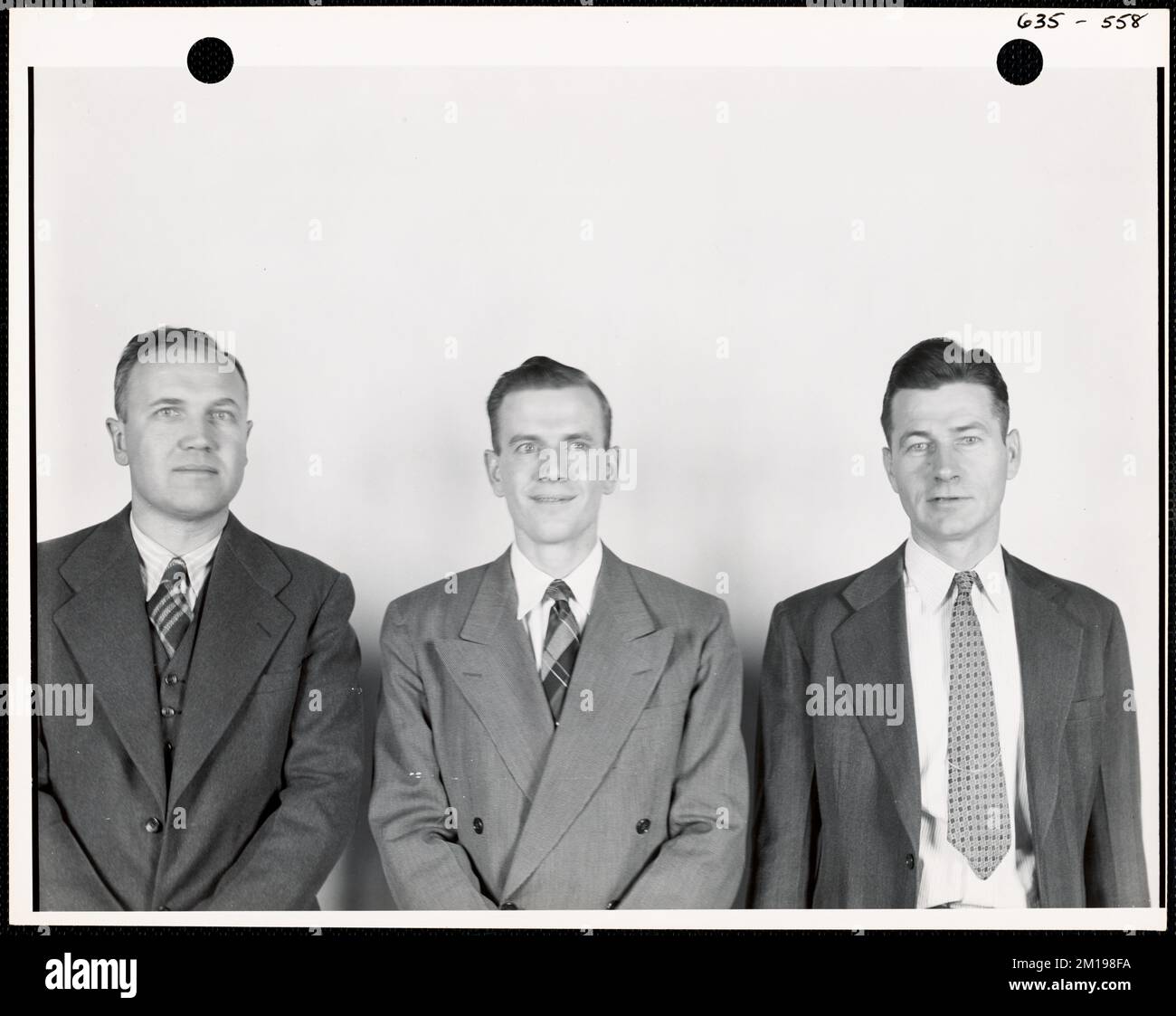 Three men ,. Records of U.S. Army Operational Stock Photo - Alamy