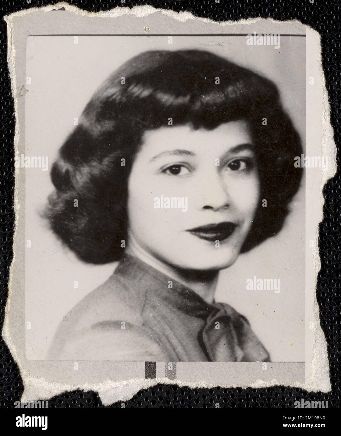 Three quarter profile of a woman ,. Jack Miller Collection Stock Photo ...