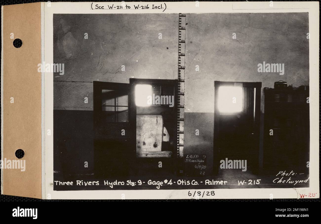 Three Rivers hydroelectric, 9, Gage #4, Otis Co., Palmer, Mass., Jun. 8 ...