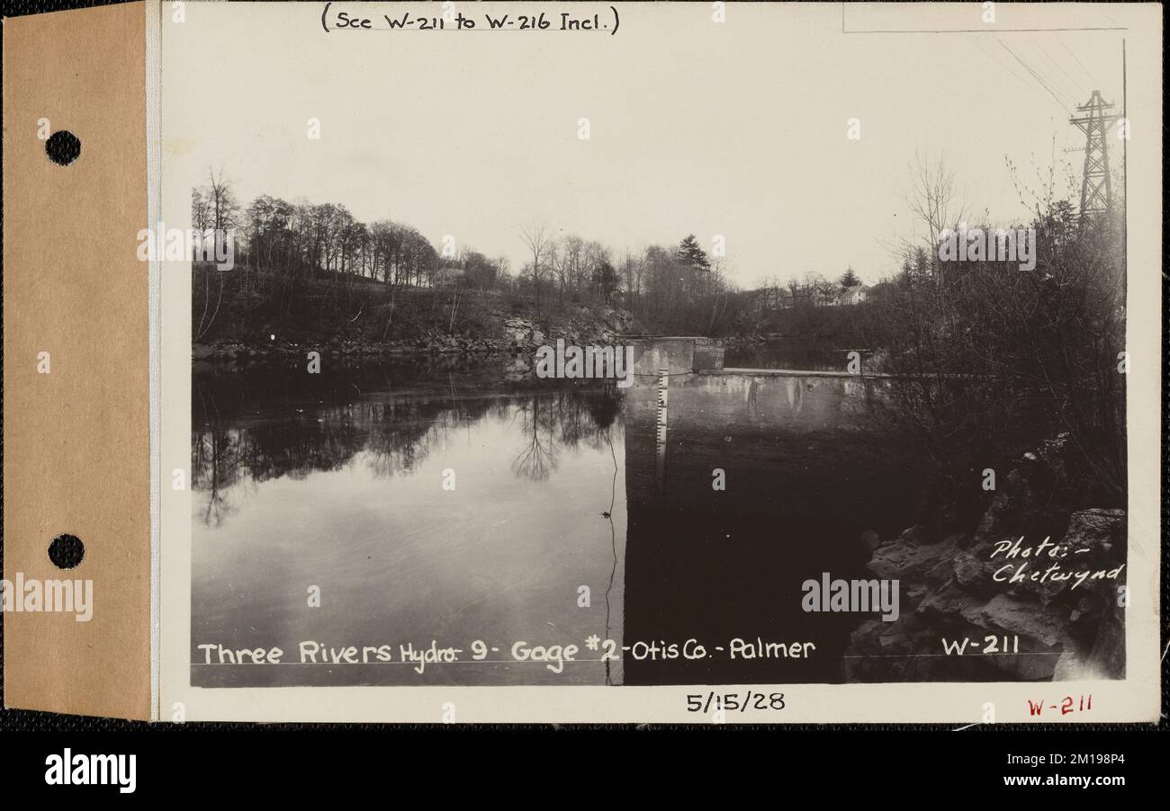 Three Rivers hydroelectric, 9, Gage #2, Otis Co., Palmer, Mass., May 15 ...
