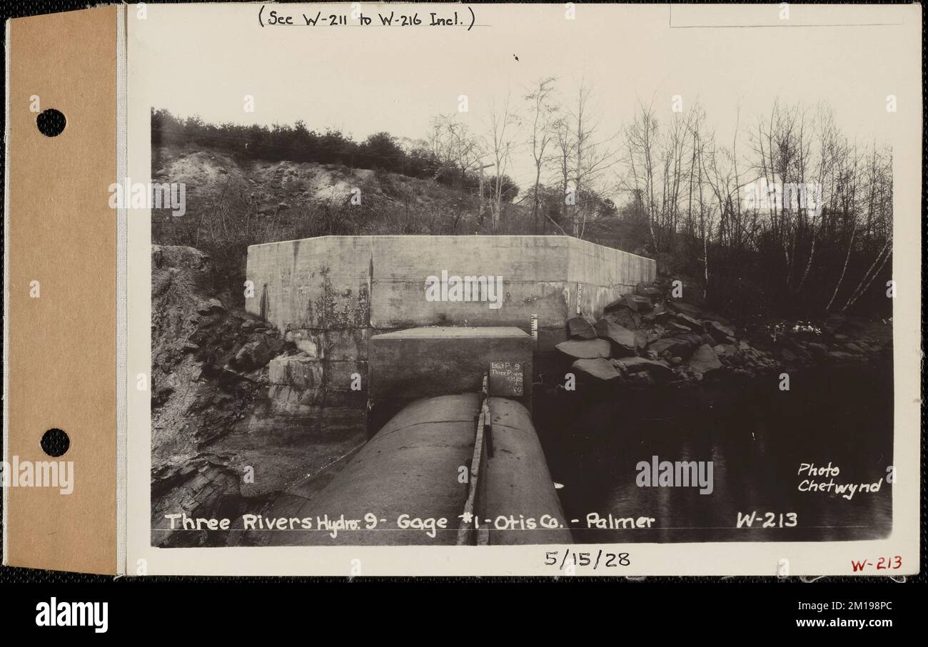 Three Rivers hydroelectric, 9, Gage #1, Otis Co., Palmer, Mass., May 15 ...