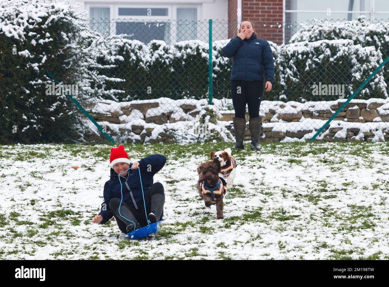 Chippenham, Wiltshire, UK, 11th Dec, 2022. As Chippenham residents wake ...