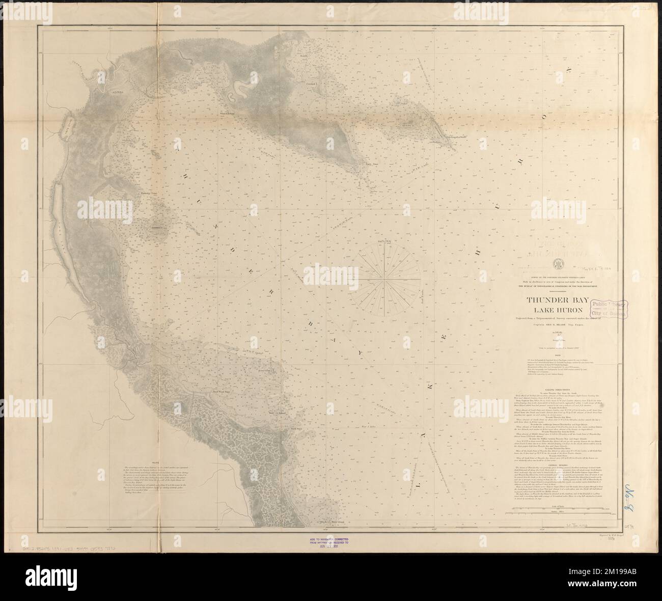 Thunder Bay, Lake Huron , Nautical charts, Michigan, Thunder Bay ...
