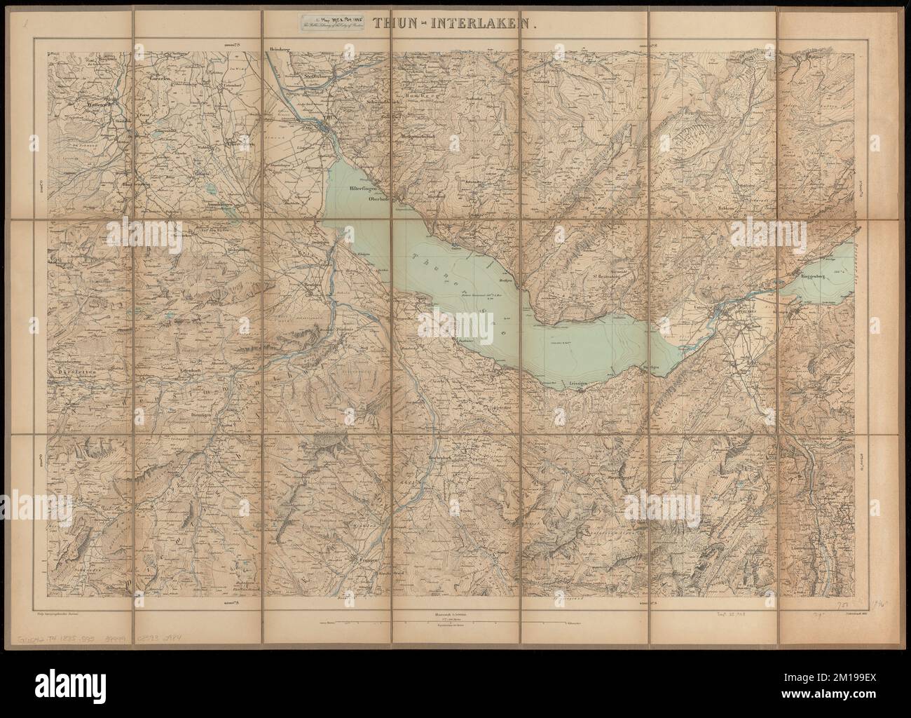 Thun-Interlaken , Thun Switzerland, Maps Norman B. Leventhal Map Center ...