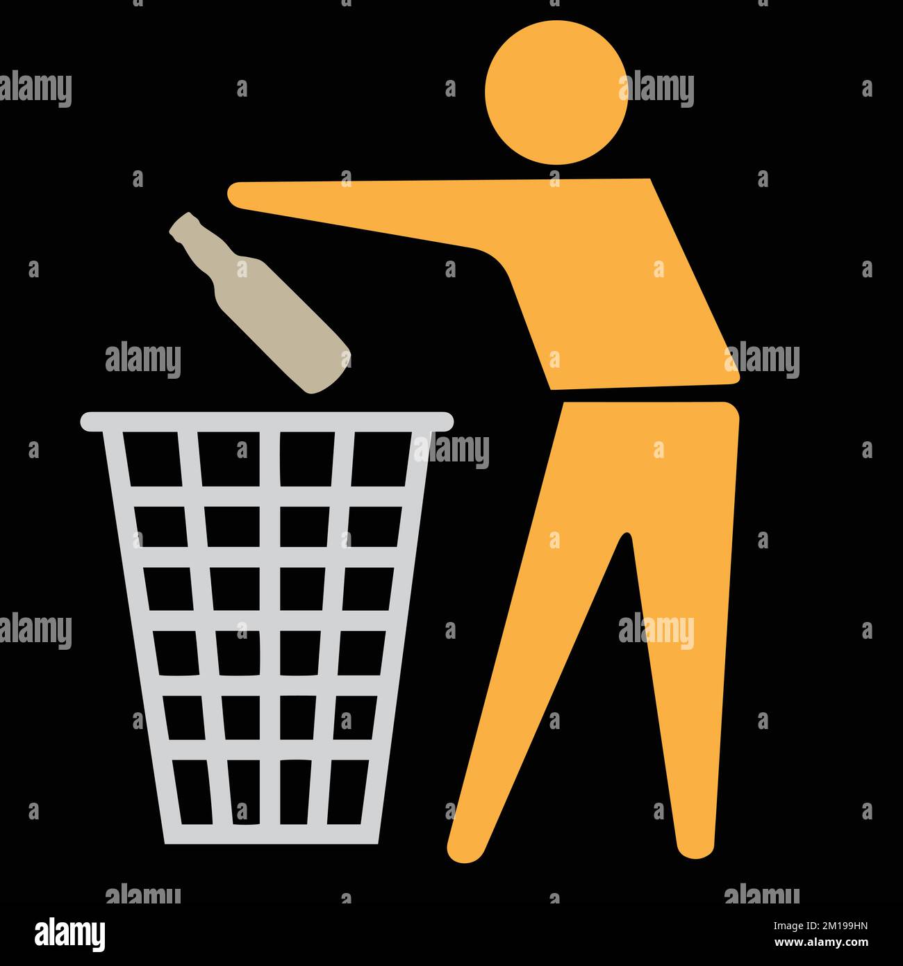 Waste baskets Stock Vector Images - Alamy