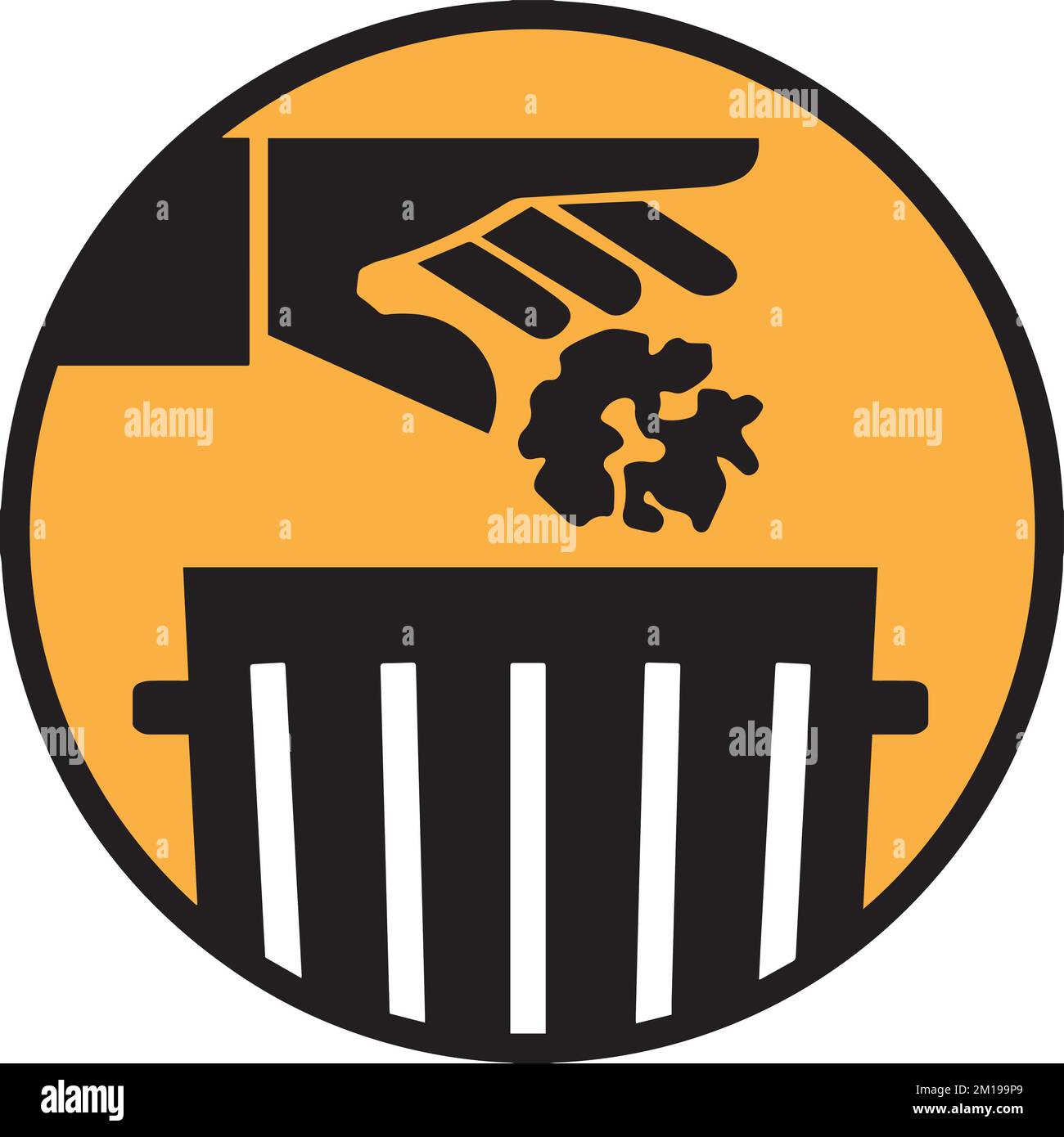 Waste paper baskets Stock Vector Images - Alamy