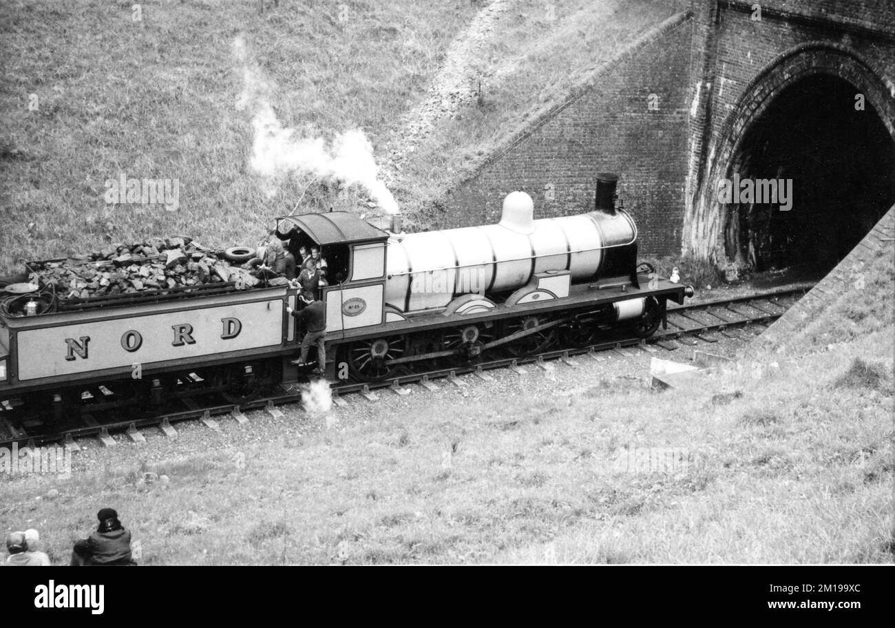 Movie / Film Crew during location filming in England of Train Sequence ...