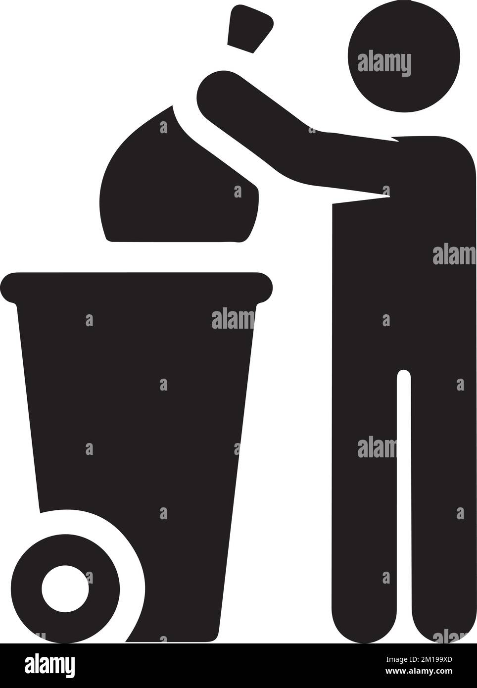 Waste paper baskets Stock Vector Images - Alamy