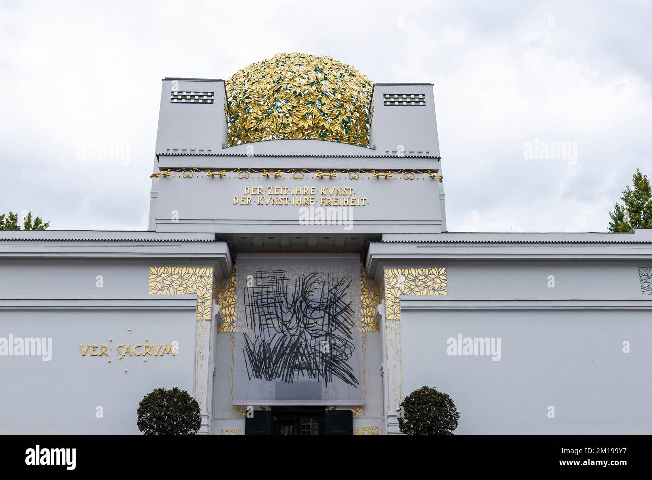 Vienna, Austria - October 14, 2022: Facade of the Secession Building ...