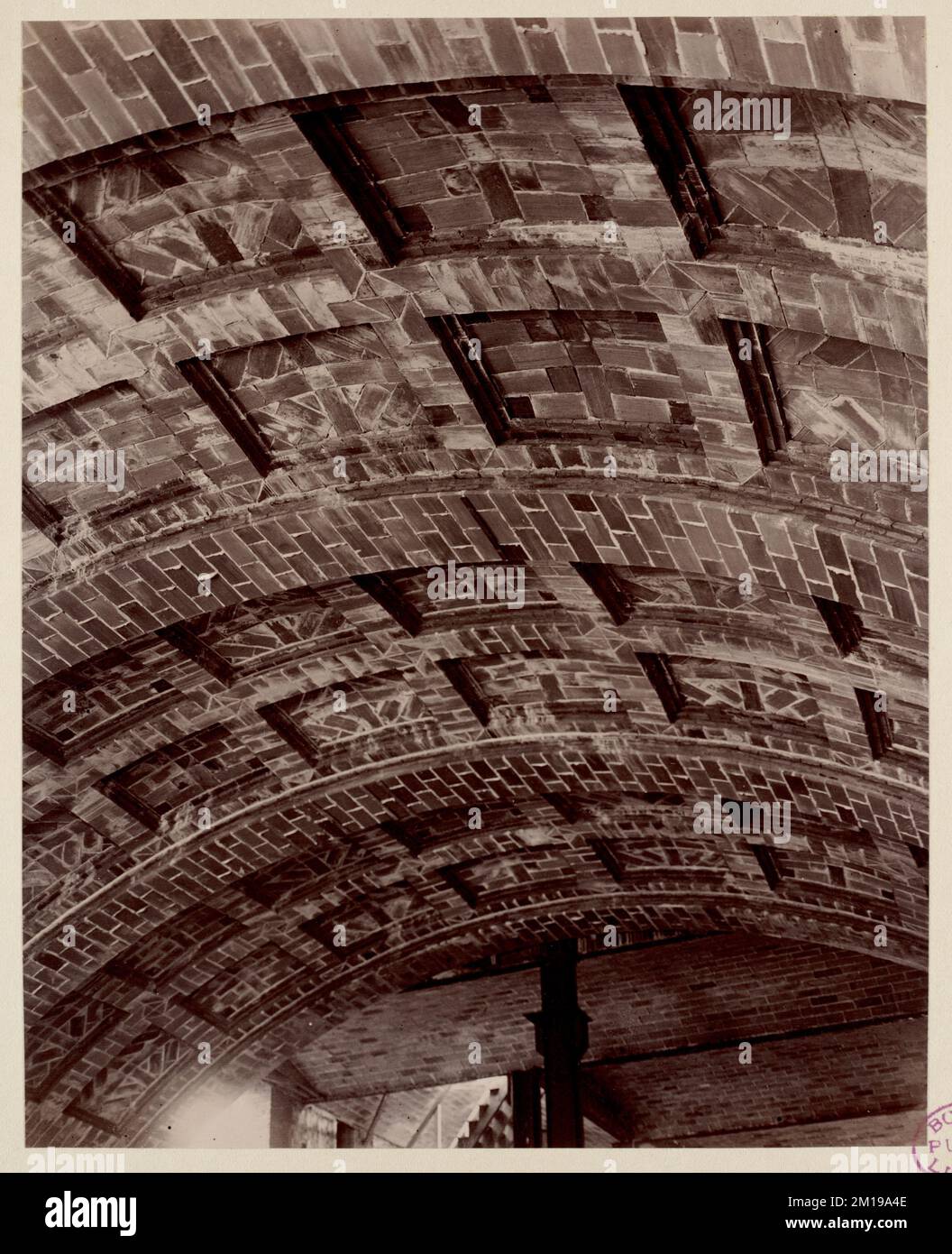 Tile arch, construction of the McKim Building , Public libraries ...