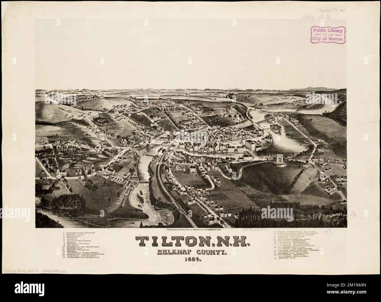 Map of tilton hi-res stock photography and images - Alamy