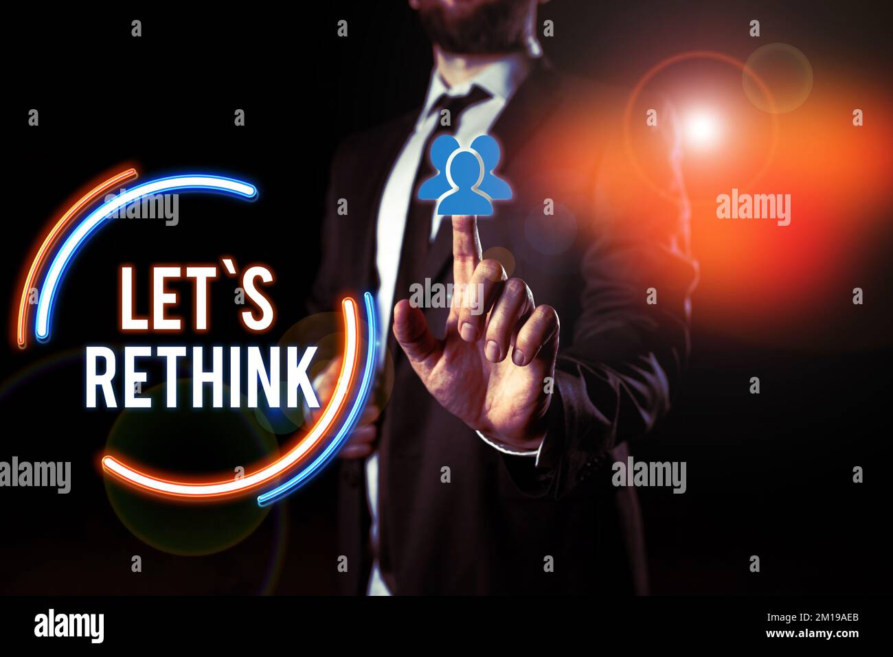 Conceptual display Let's Rethink. Business concept an Afterthought To ...