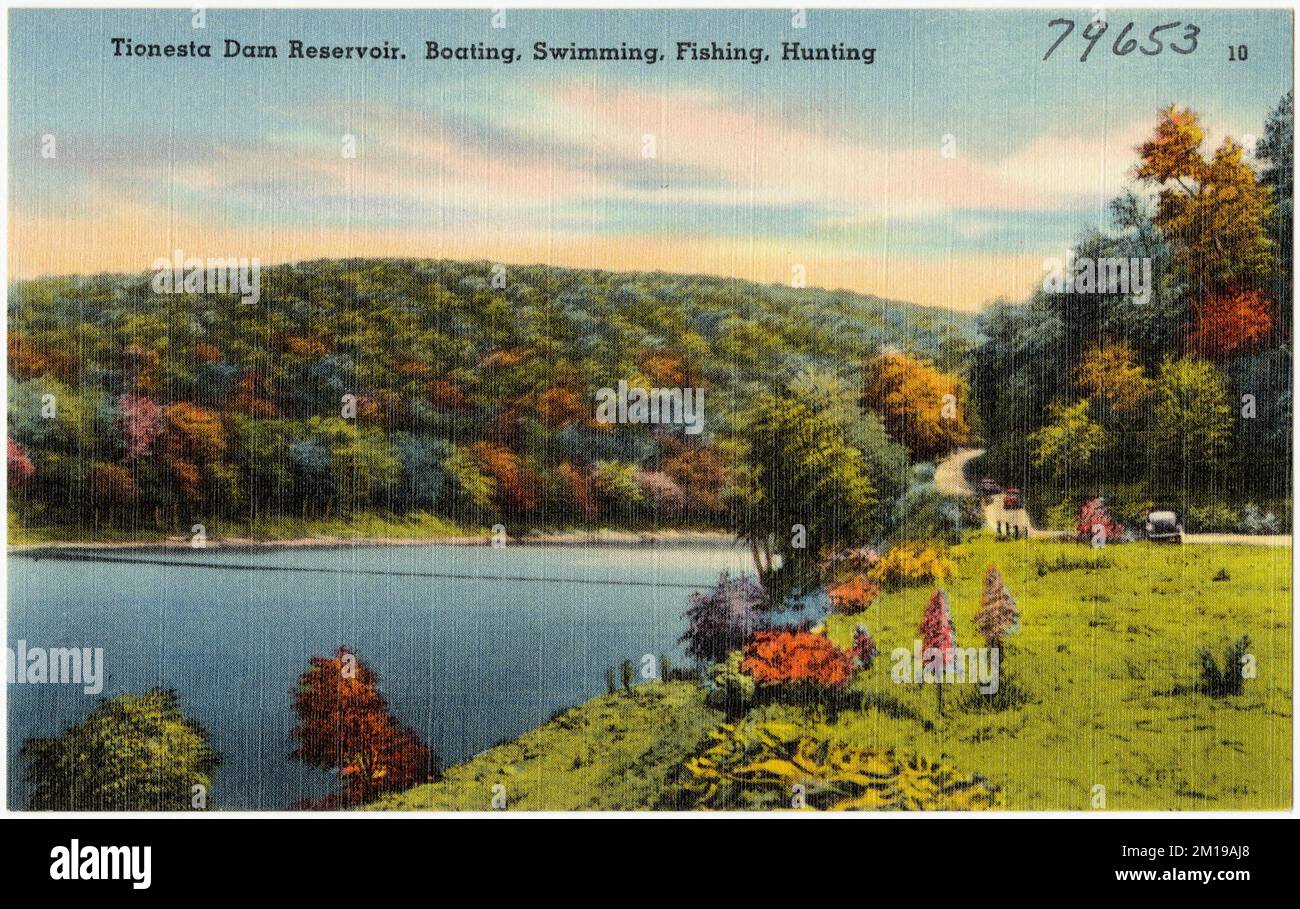 Tionesta Dam Reservoir, boating, swimming, fishing, hunting , Lakes ...