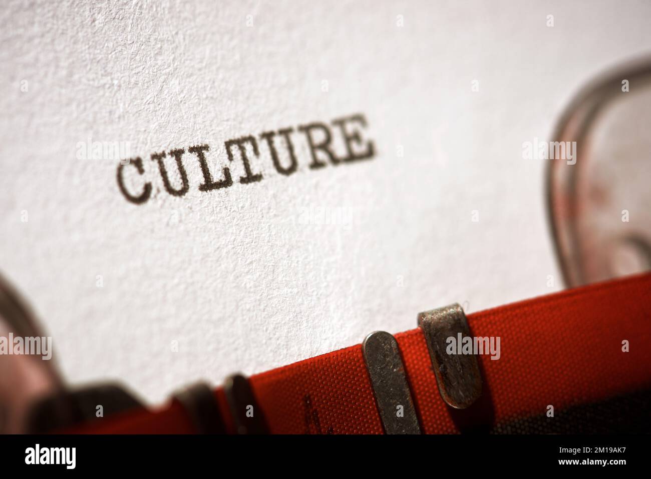 Culture word written with a typewriter Stock Photo - Alamy