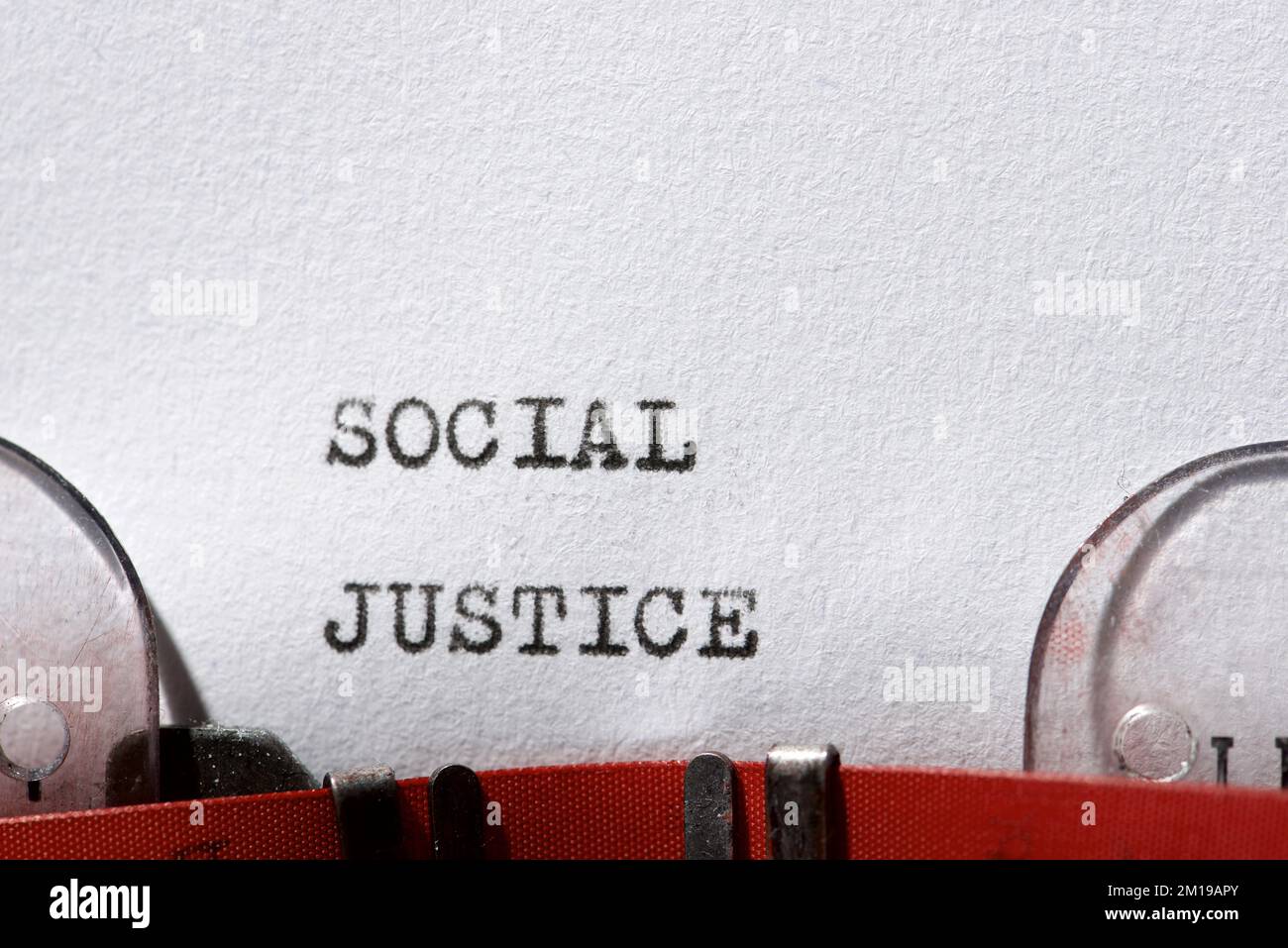 Social justice phrase written with a typewriter Stock Photo - Alamy
