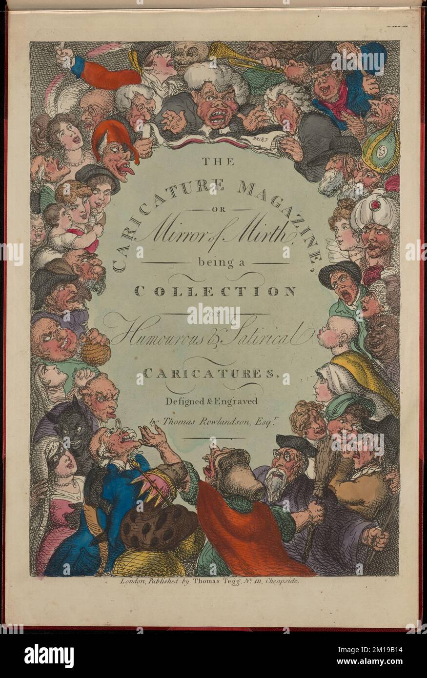 Title page of 'The Caricature Magazine or Mirror of Mirth being a ...