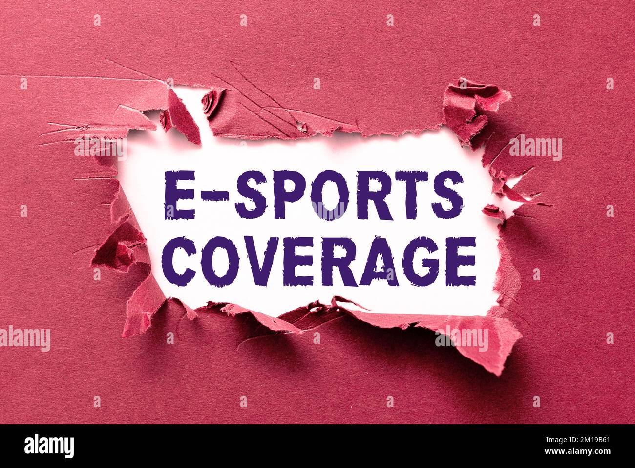 Conceptual display E Sports Coverage. Business showcase Reporting live ...