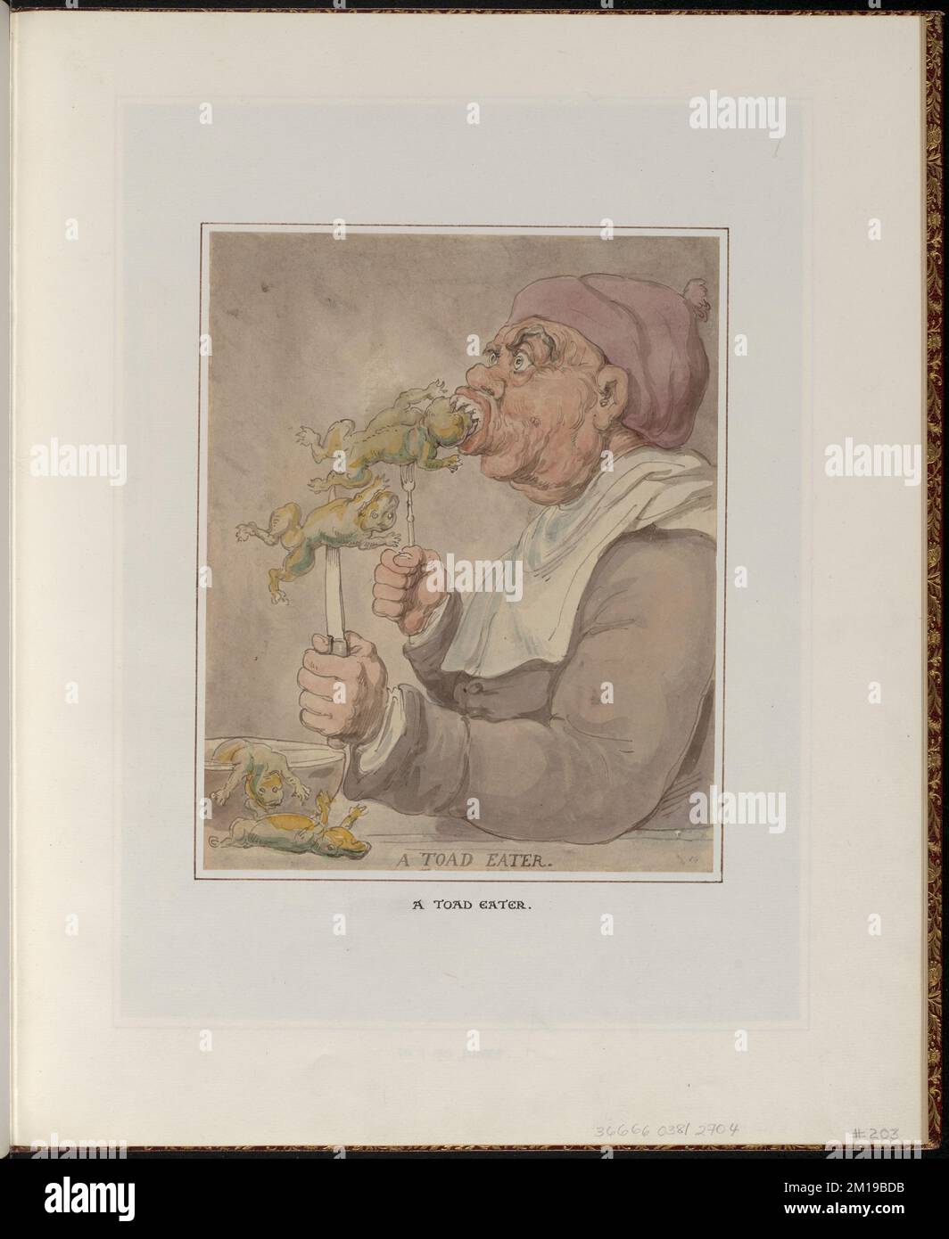 A toad eater , Eating & drinking, Toads. Thomas Rowlandson (1756-1827 ...