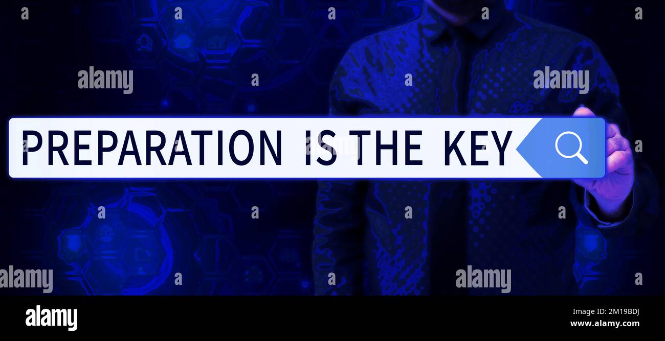 Handwriting text Preparation Is The Key. Conceptual photo action of ...