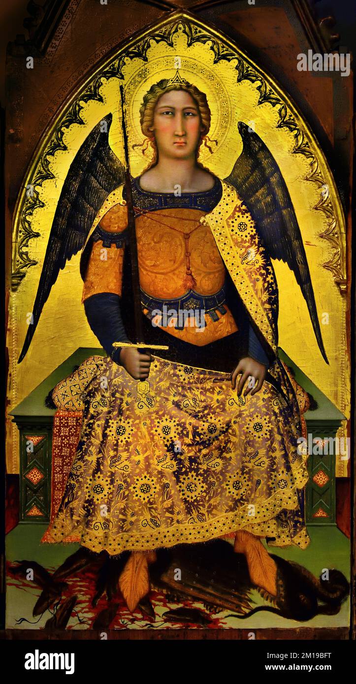 Saint michael enthroned hi-res stock photography and images - Alamy