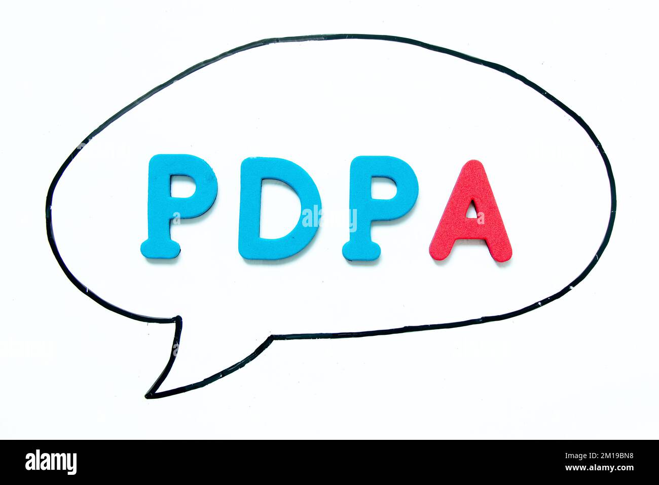Alphabet letter with word PDPA (Abbreviation of personal data ...