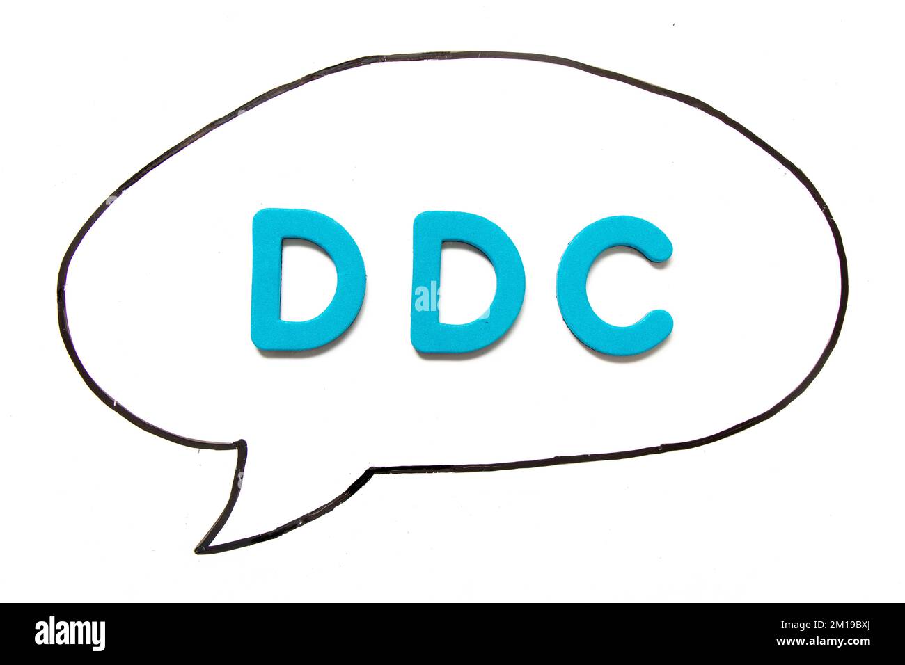 Alphabet letter with word DDC (Abbreviation of Division of disease control, Direct digital ...