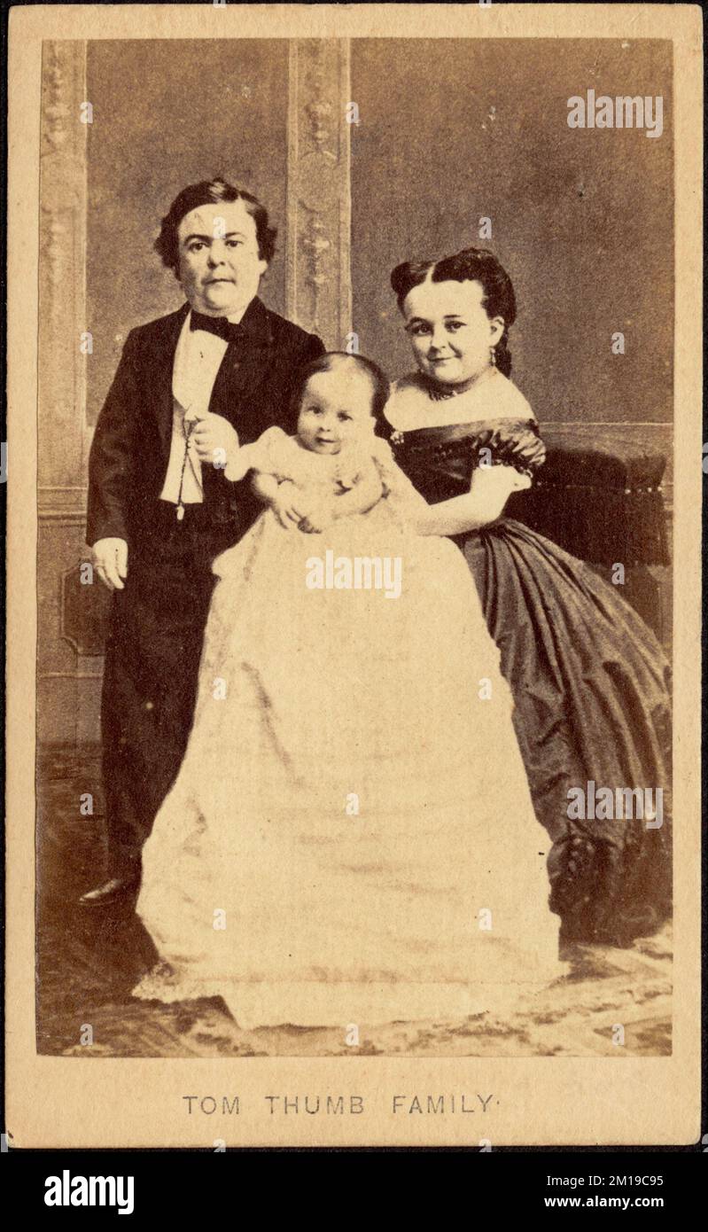 Tom Thumb family , Circus performers, Thumb, Tom, 1838-1883, Magri, M ...