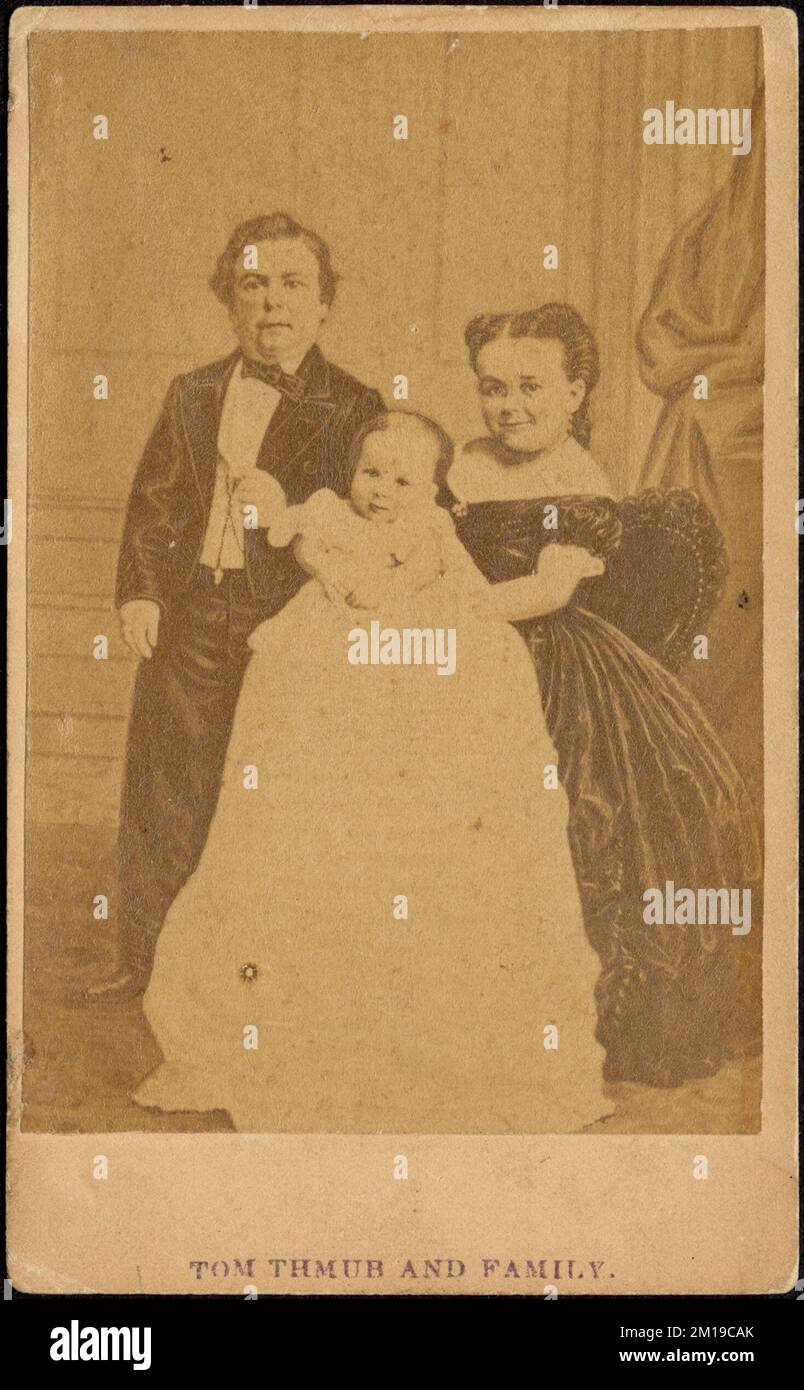 Tom Thumb & family , Circus performers, Thumb, Tom, 1838-1883, Magri, M ...