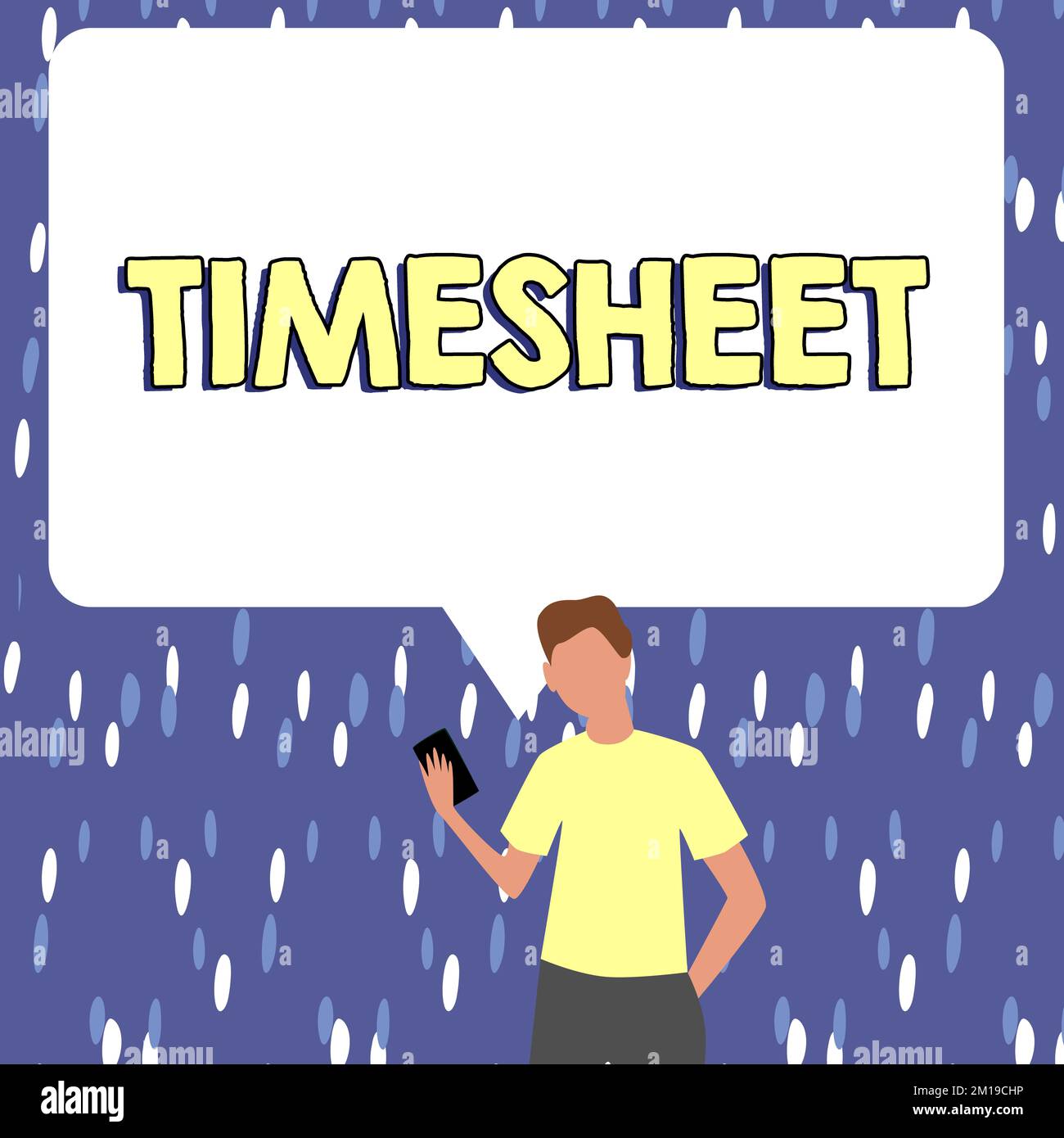 Handwriting Text Timesheet Business Approach Graphical Representation Of Period Time On Which