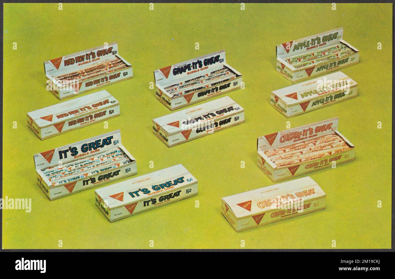 Tom's 5 cent it's great bubble gum , Chewing gum, Chewing gum industry ...