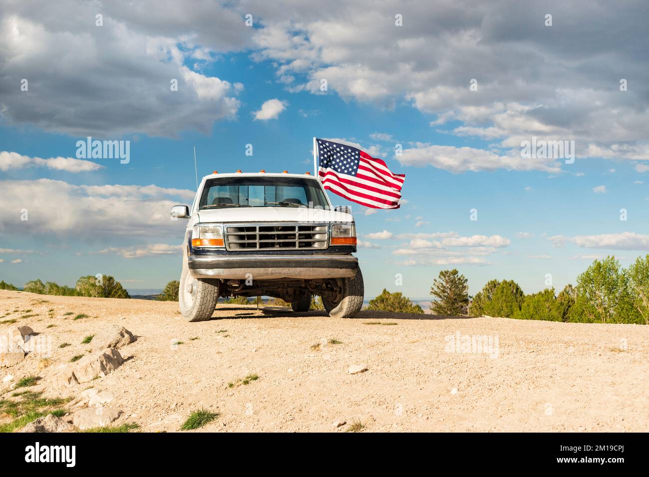 Country Dirt Road With Truck