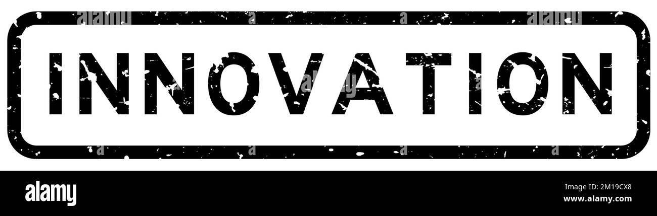 Grunge black innovation word square rubber seal stamp on white background Stock Vector Image ...