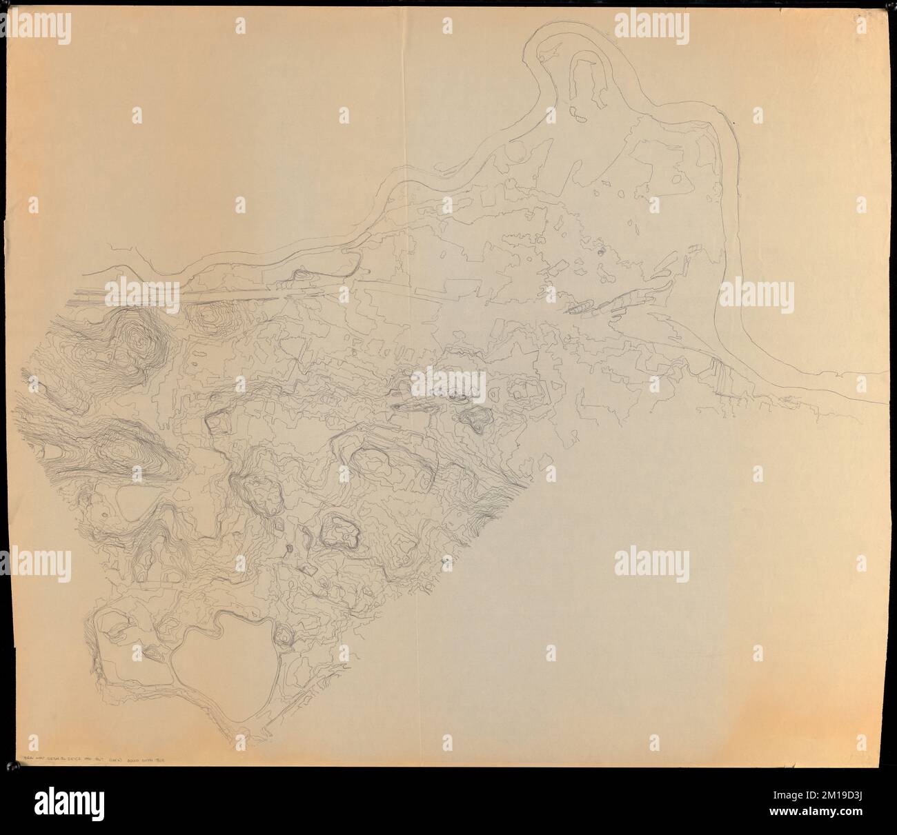 Topographic map of Brighton and Allston , Neighborhoods, Massachusetts ...