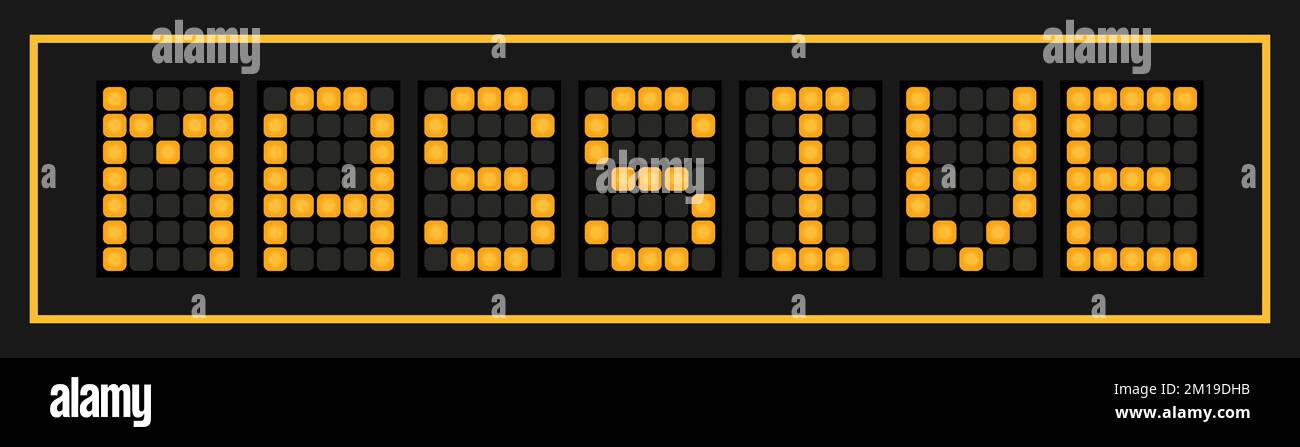 Orange color led banner in word massive on black background Stock ...