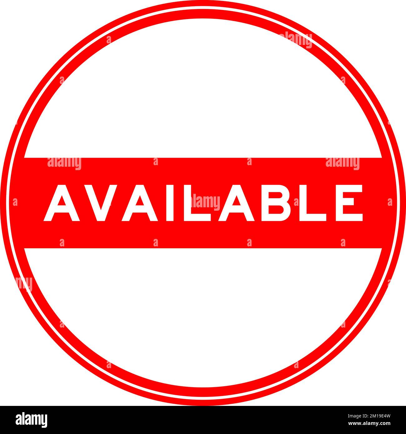 Red color round seal sticker in word available on white background ...