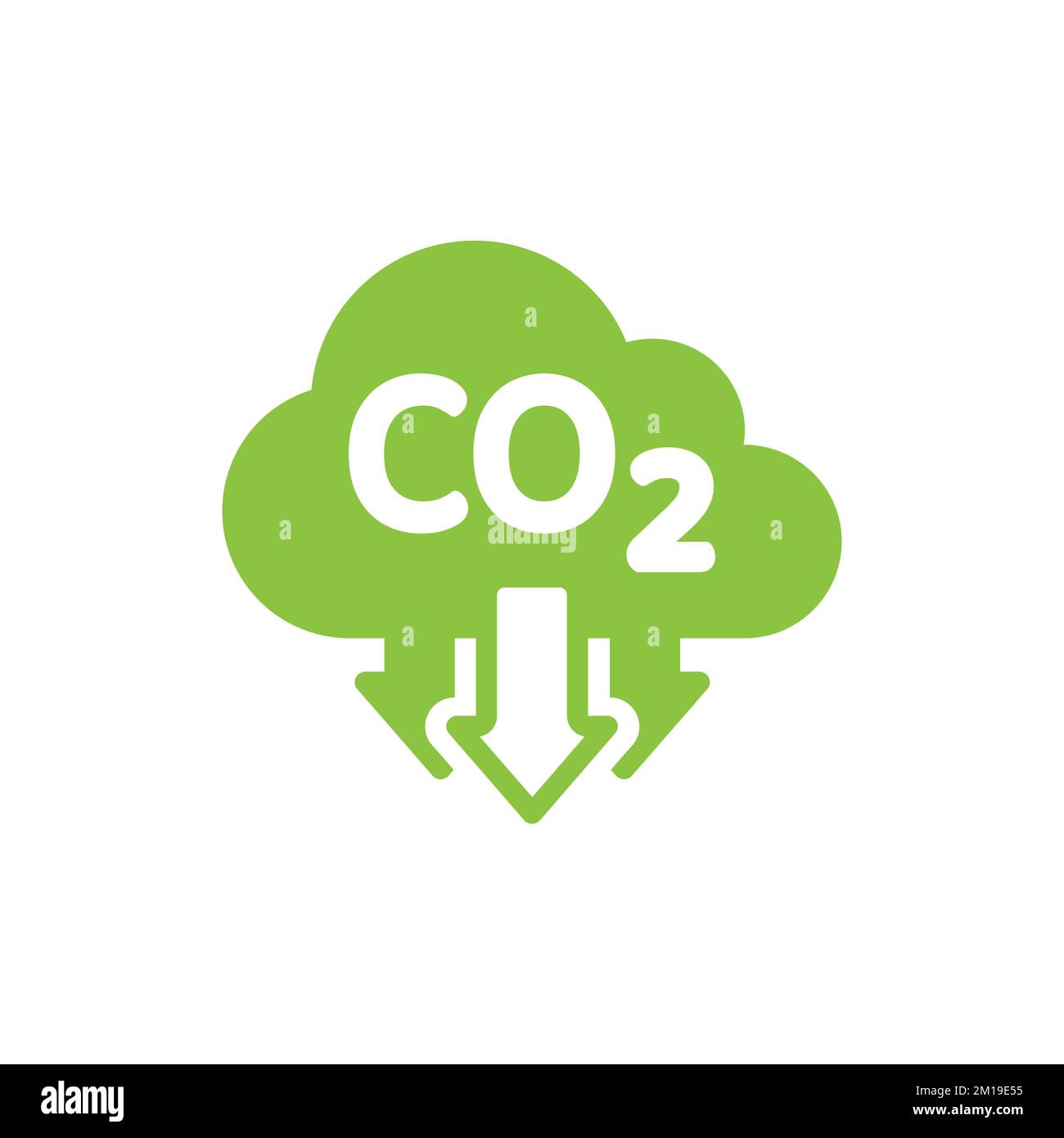 Co2 cloud and arrows vector icon. Carbon dioxide pollution cycle filled symbol Stock Vector ...