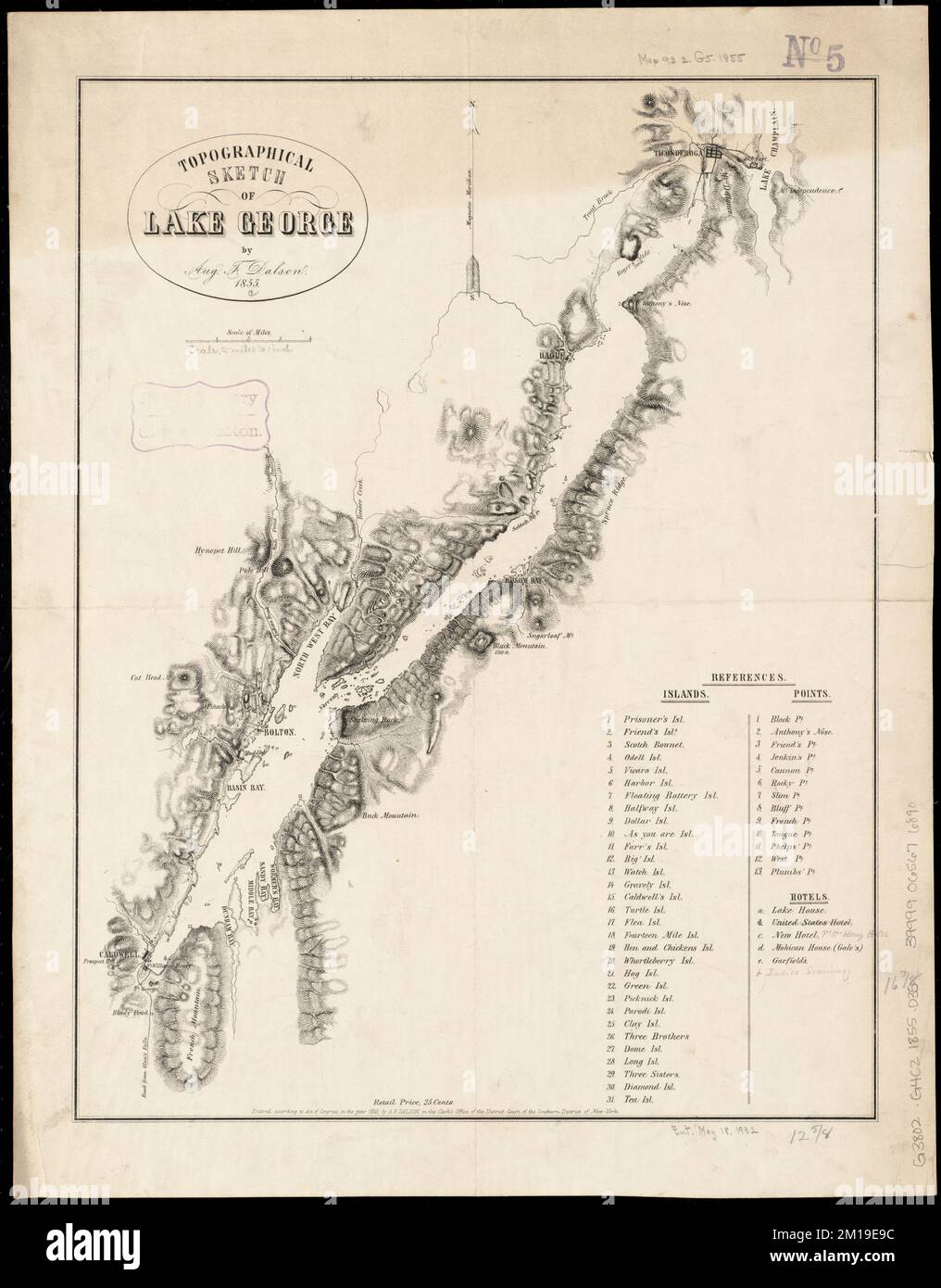 Topographical sketch of Lake George , George, Lake N.Y. : Lake, Maps ...