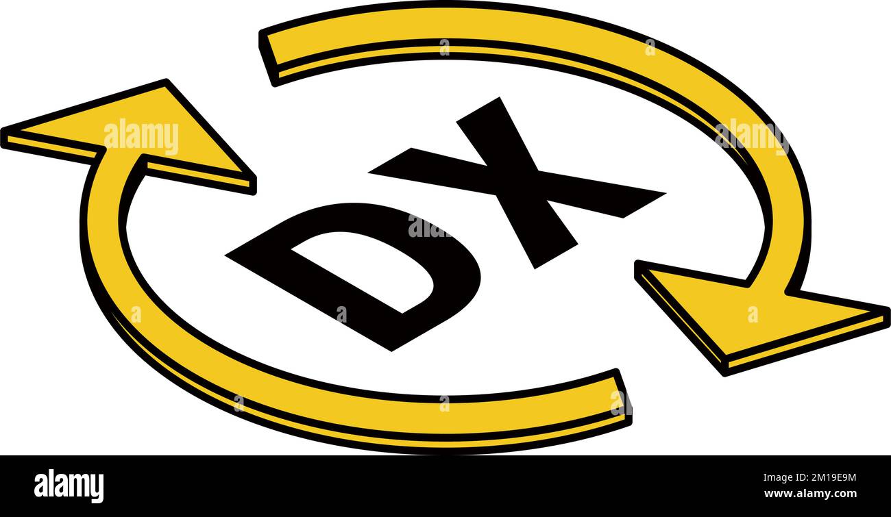 Images of business success and growth through DX, simple isometric ...