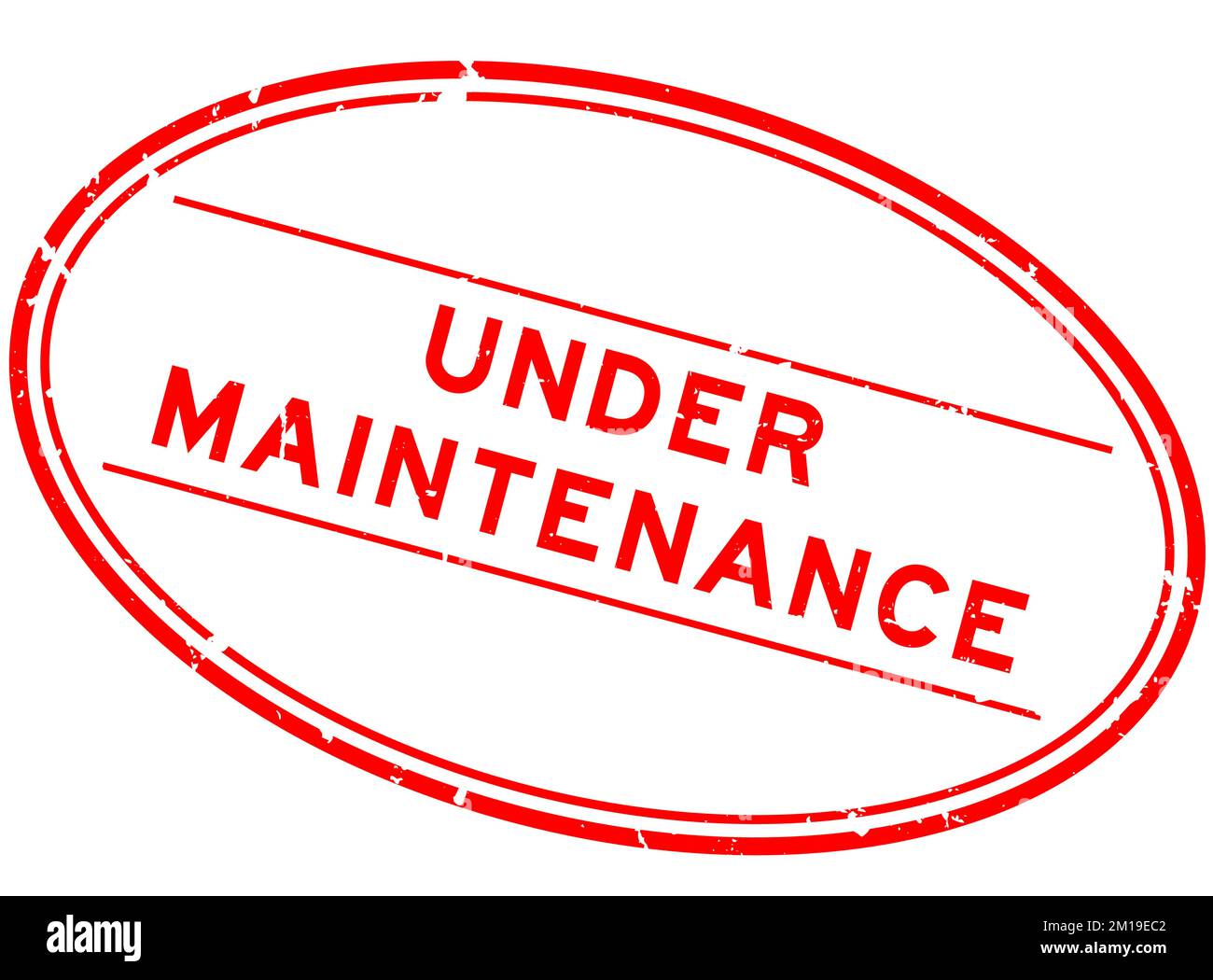 Closed for maintenance stamp hi-res stock photography and images - Alamy