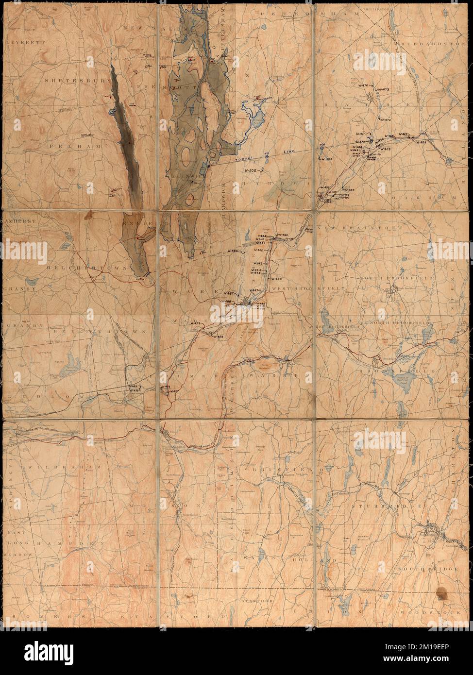 Topographical Sheets of Massachusetts, of Swift River and Ware River ...
