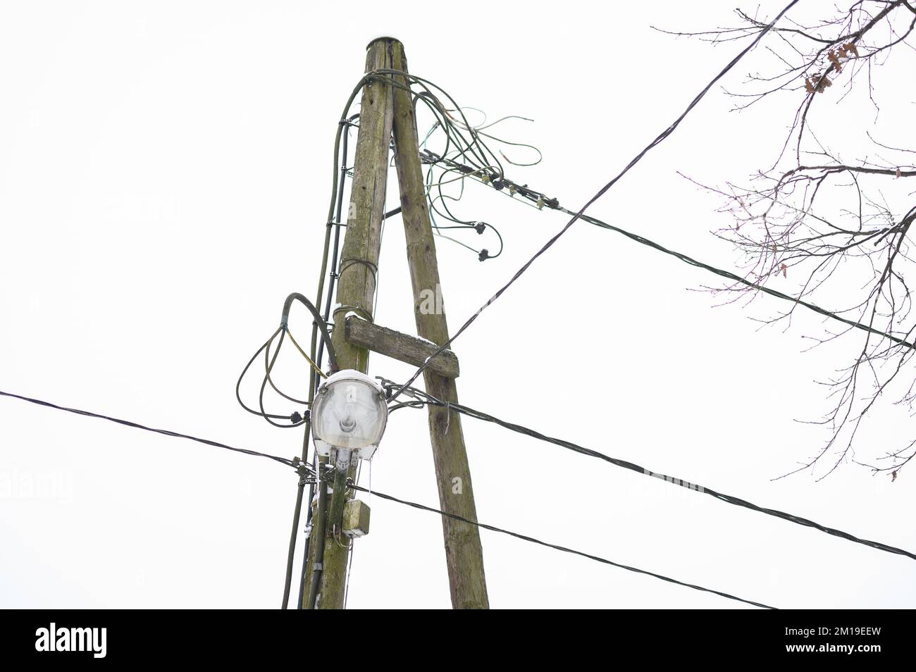 Power utility street light pole hi-res stock photography and images - Alamy